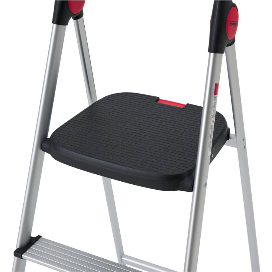 BENCHMARK 3 Step Aluminum Step Ladder, with High Handrail | Home Hardware