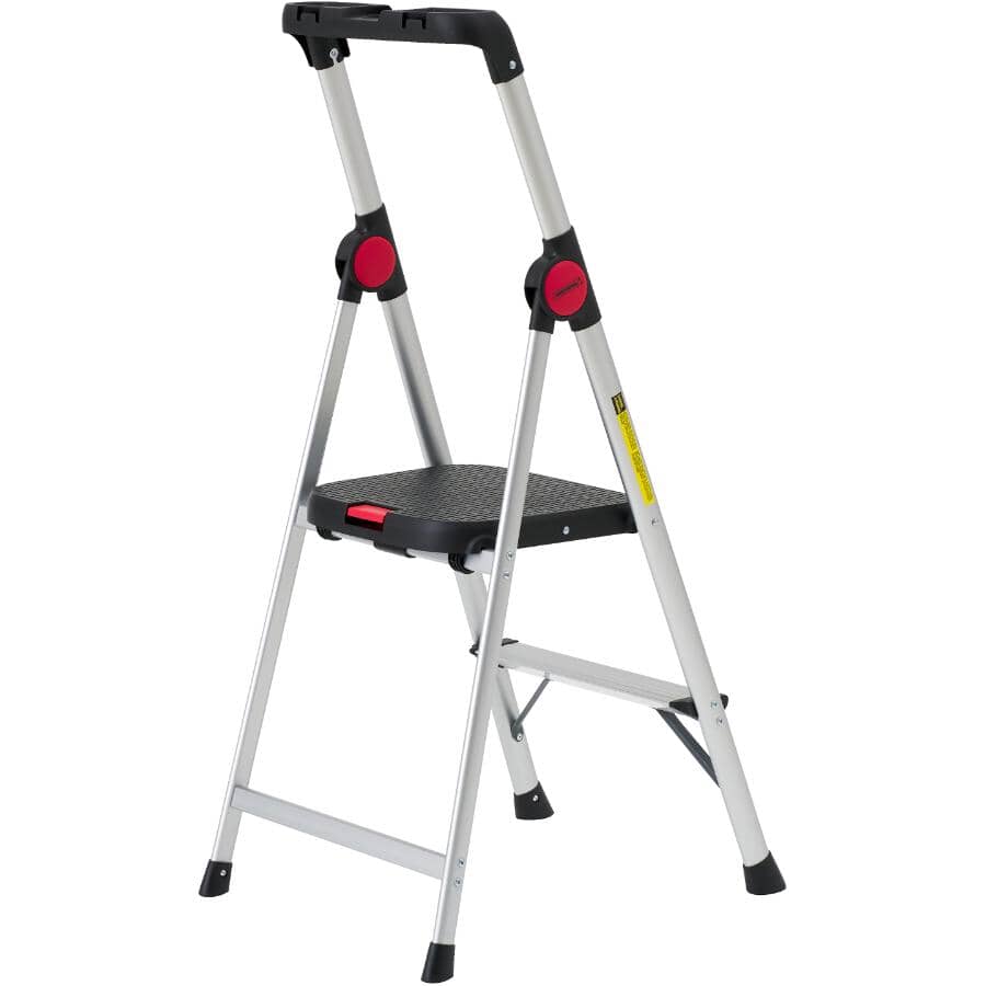 BENCHMARK 2 Step Aluminum Step Ladder, with High Handrail | Home Hardware