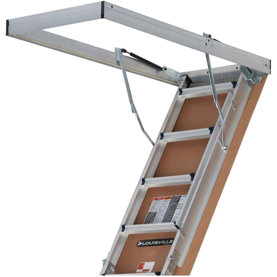 LOUISVILLE 7'8" to 10'3" Aluminum Attic Ladder | Home Hardware