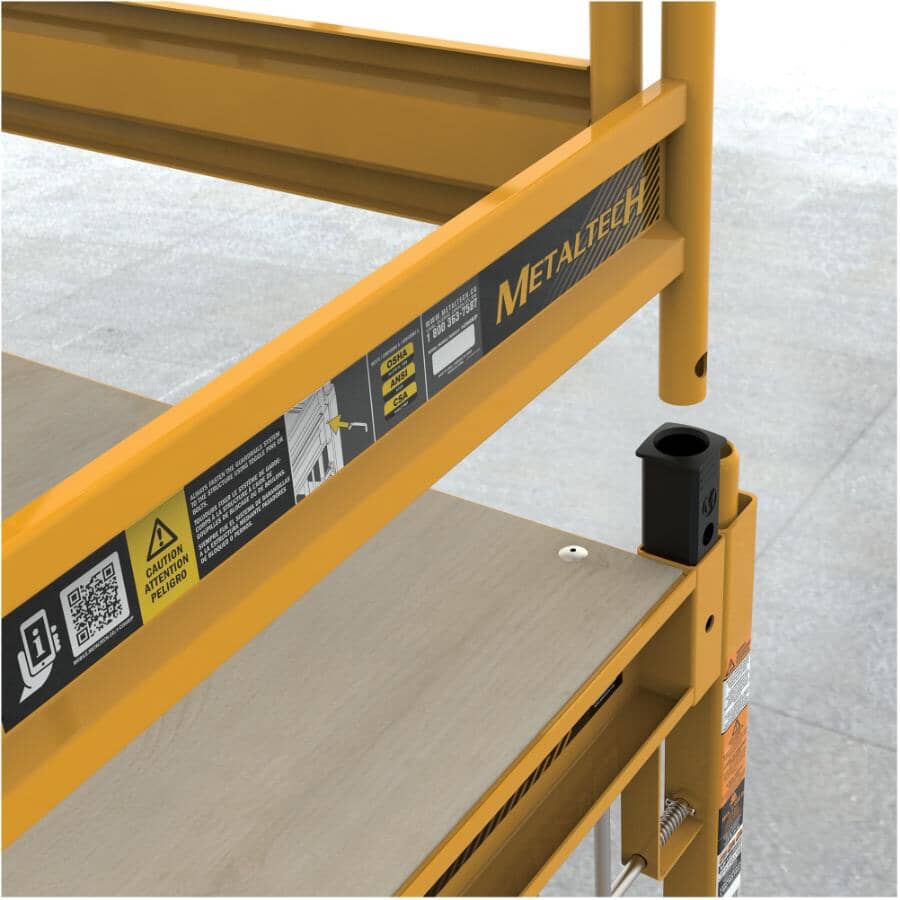 METALTECH Sectional Guard Rail Systems for 6' Baker Scaffold | Home ...