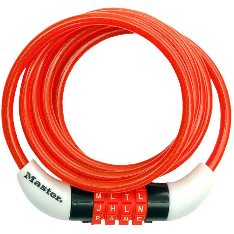 MASTER LOCK 1/4" x 5' 4 Alpha Dial Cable Lock | Home Hardware