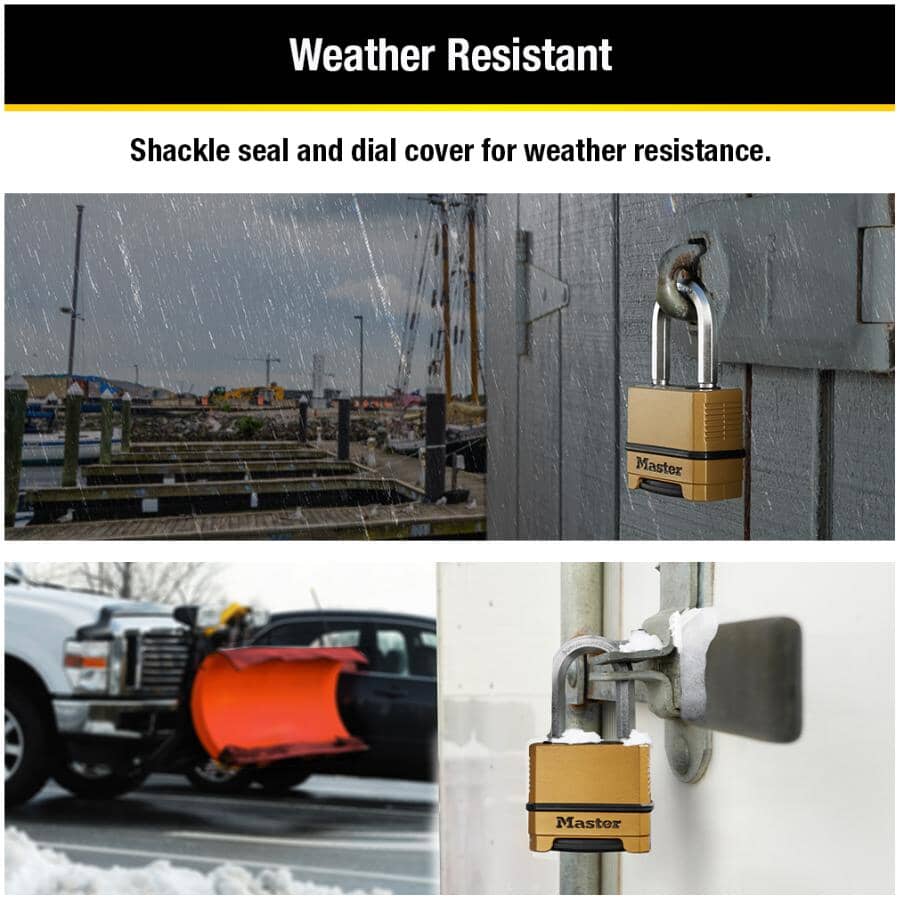 MASTER LOCK 2" Resettable Combination Padlock, with 1-1/2" Shackle ...