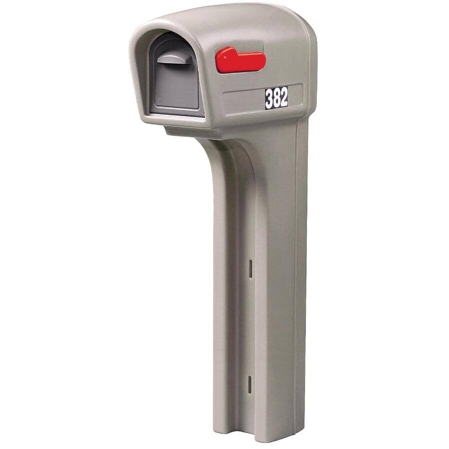 STEP 2 Stone Grey Standing Rural Mailbox | Home Hardware