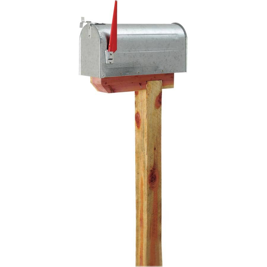 HOME ESSENTIALS Silver Galvanized Rural Mailbox | Home Hardware