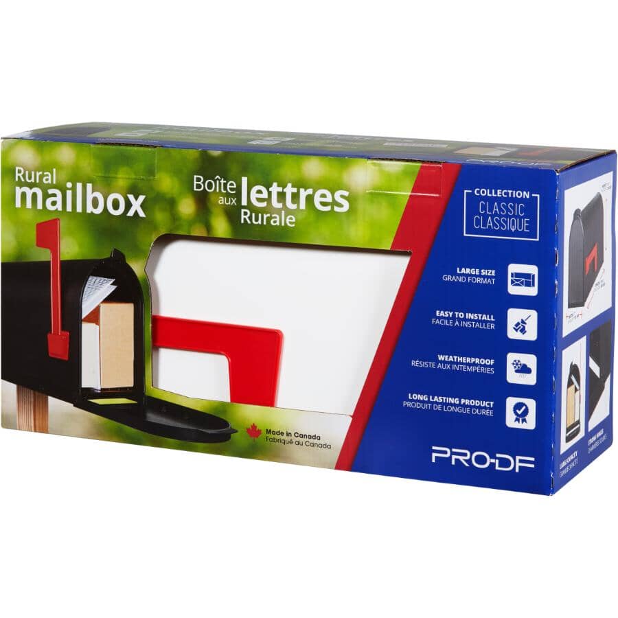 PRO-DF White Plastic Rural Mailbox | Home Hardware