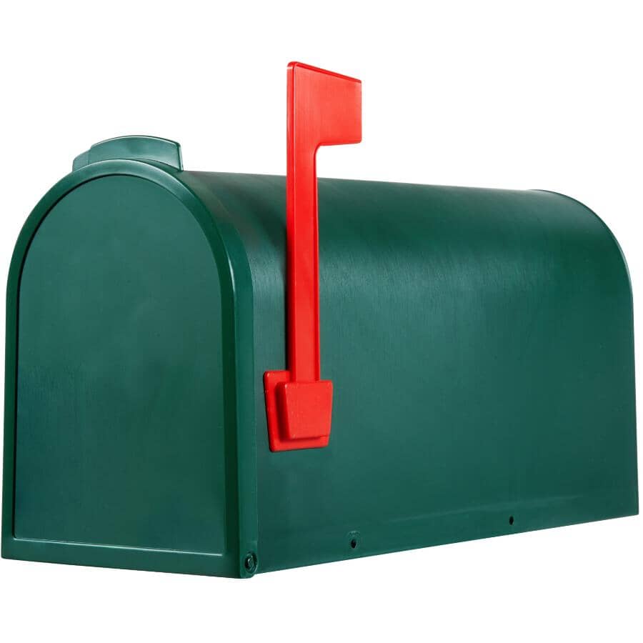 PRO-DF Green Plastic Rural Mailbox | Home Hardware