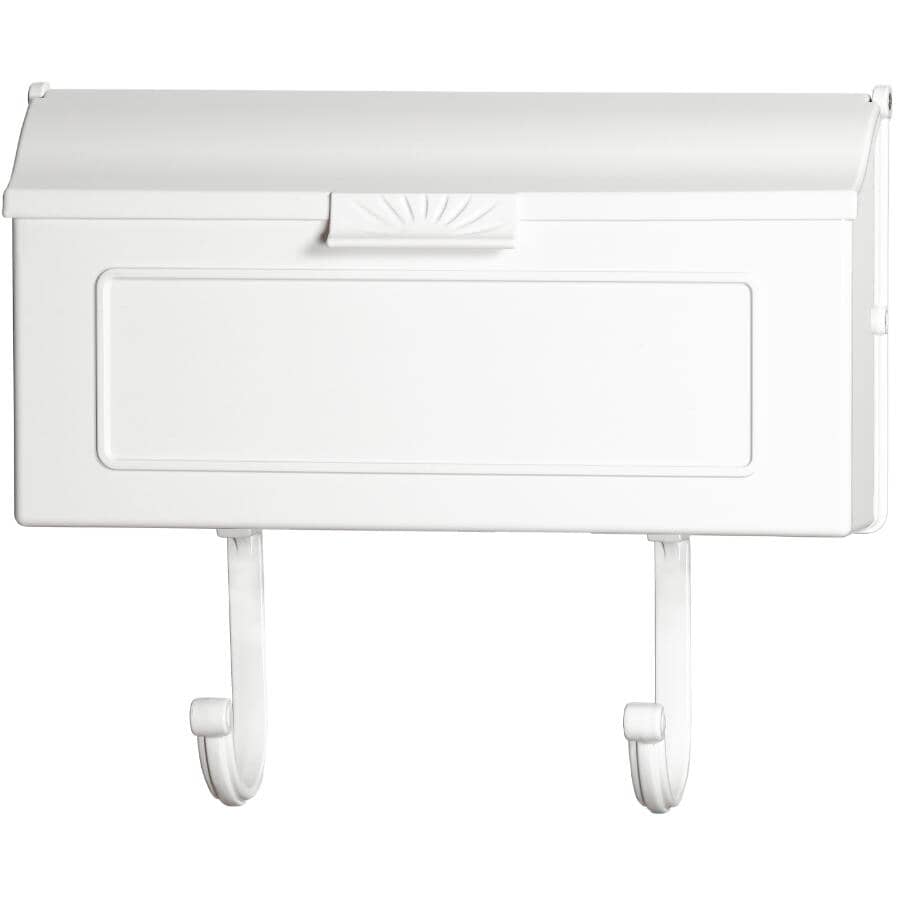 PRO-DF White Aluminum Horizontal Wall Mount Mailbox | Home Hardware