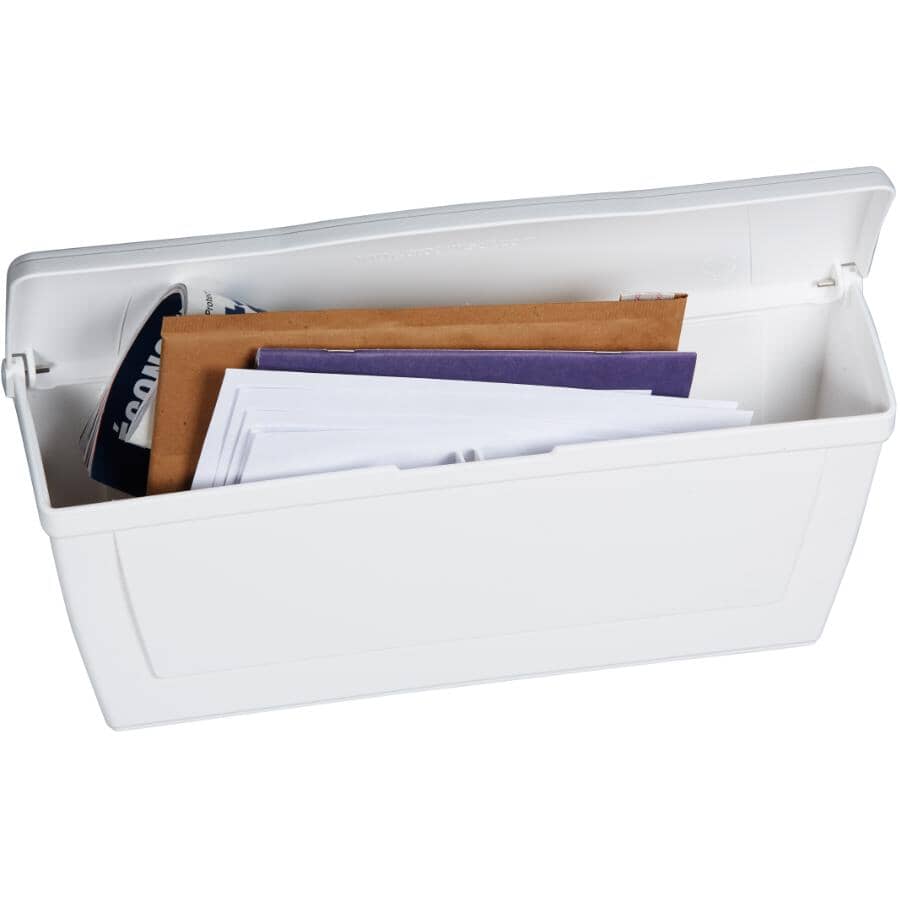 PRO-DF White Plastic Horizontal Wall Mount Mailbox | Home Hardware