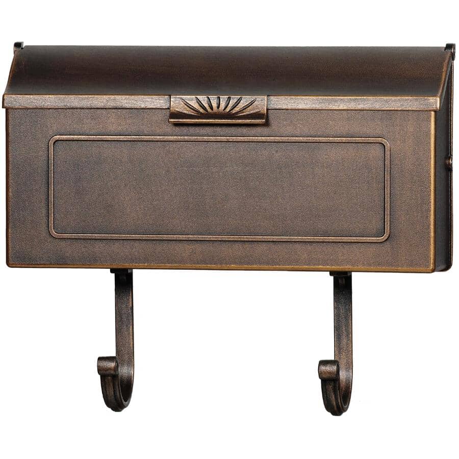 PRO-DF Antique Bronze Aluminum Wall Mount Mailbox | Home Hardware
