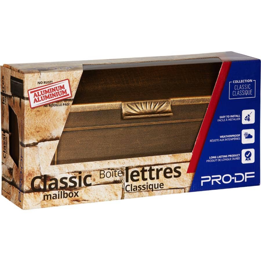 PRO-DF Antique Bronze Aluminum Wall Mount Mailbox | Home Hardware