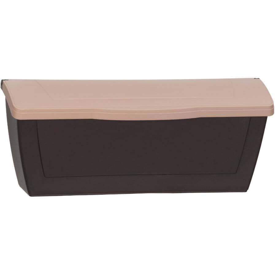 PRO-DF Black Plastic Horizontal Wall Mount Mailbox | Home Hardware