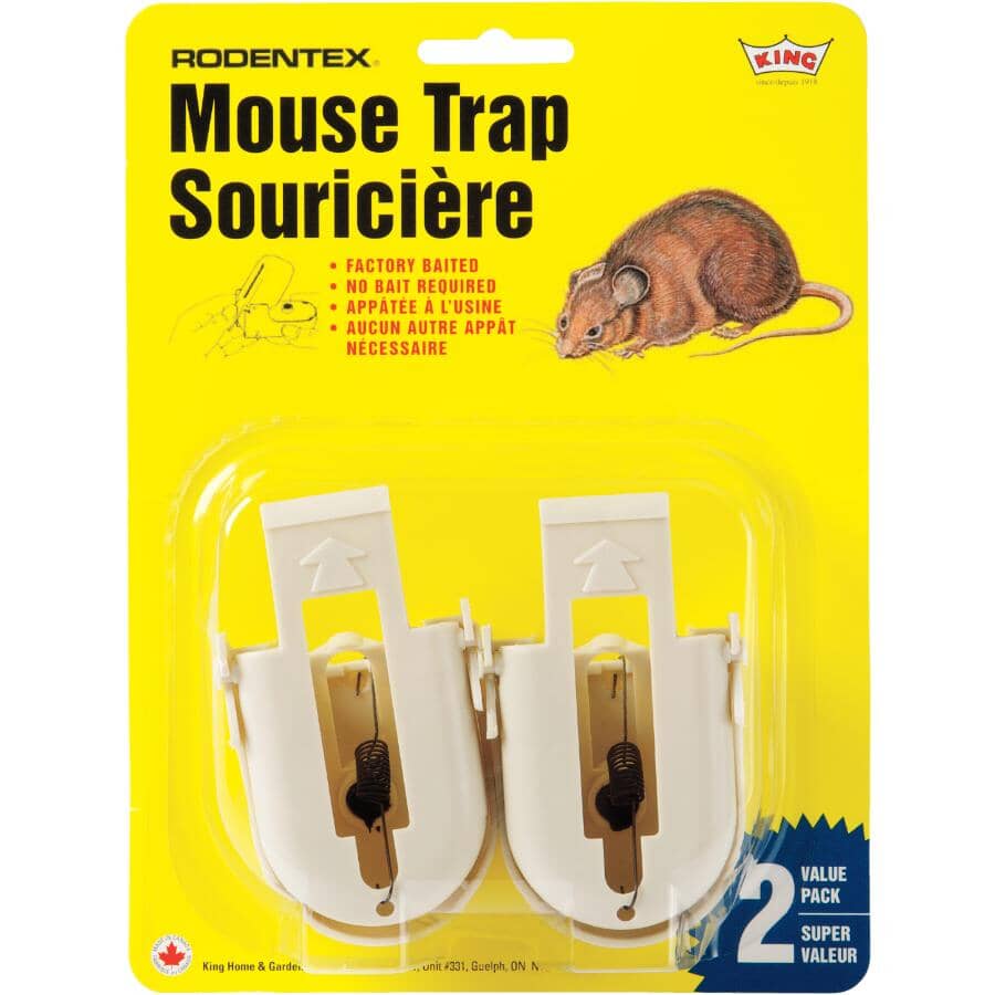 KING 2 Pack Rodentex Baited Mouse Traps | Home Hardware