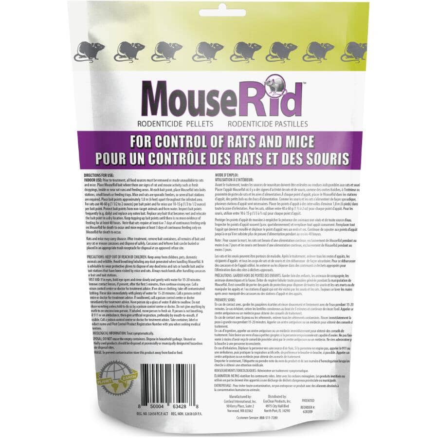 MOUSERID Rodenticide Pellets - 500 g | Home Hardware