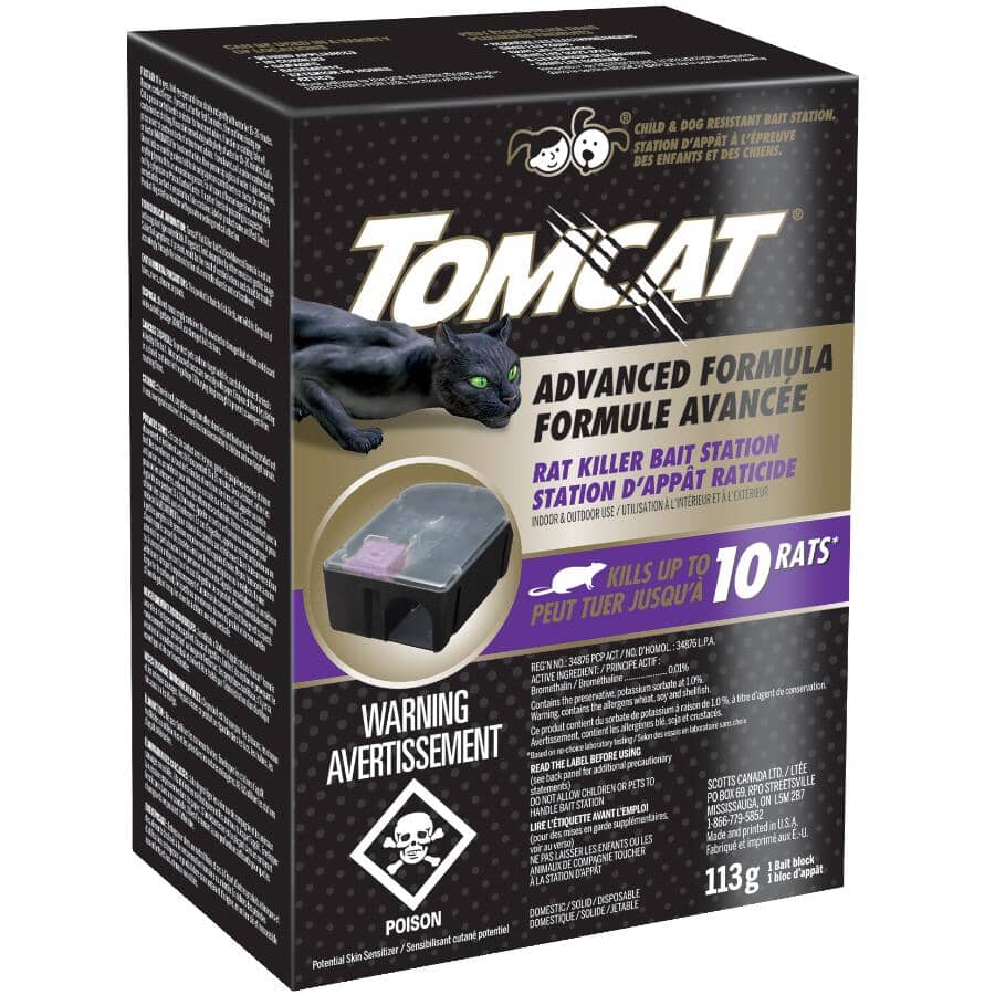 TOMCAT Advanced Formula Disposable Rat Killer Bait Station | Home Hardware