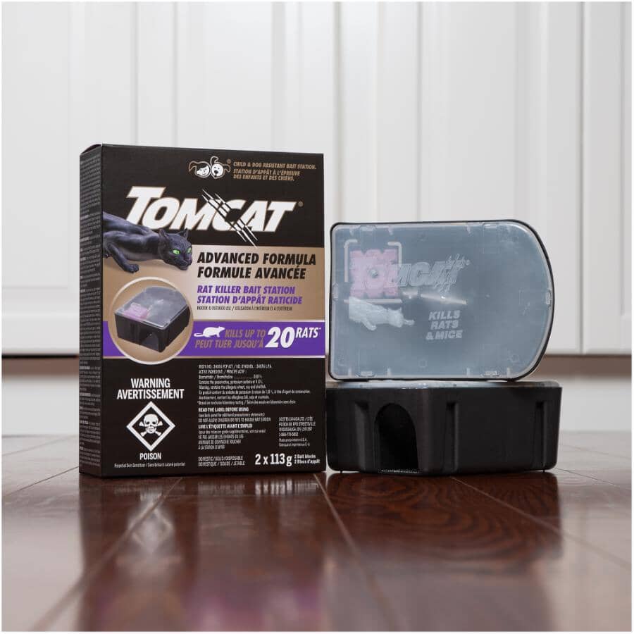 TOMCAT Advanced Formula Disposable Rat Killer Bait Station | Home Hardware
