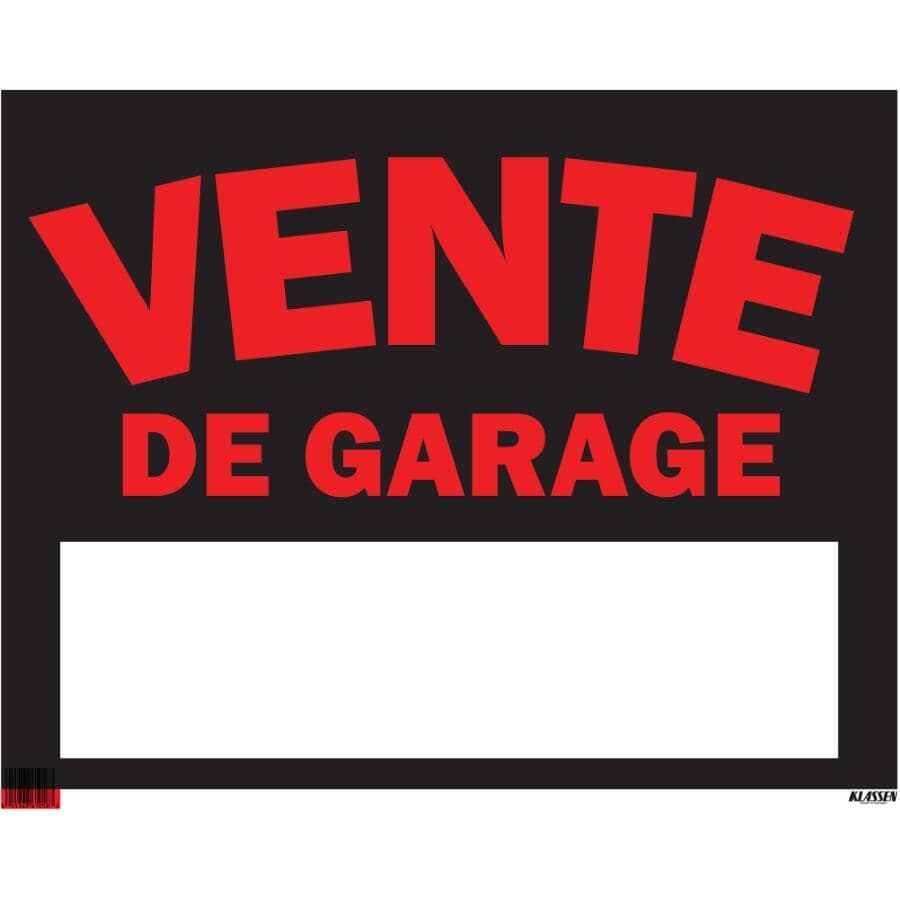 KLASSEN 19" x 24" Vente De Garage French Sign | Home Hardware