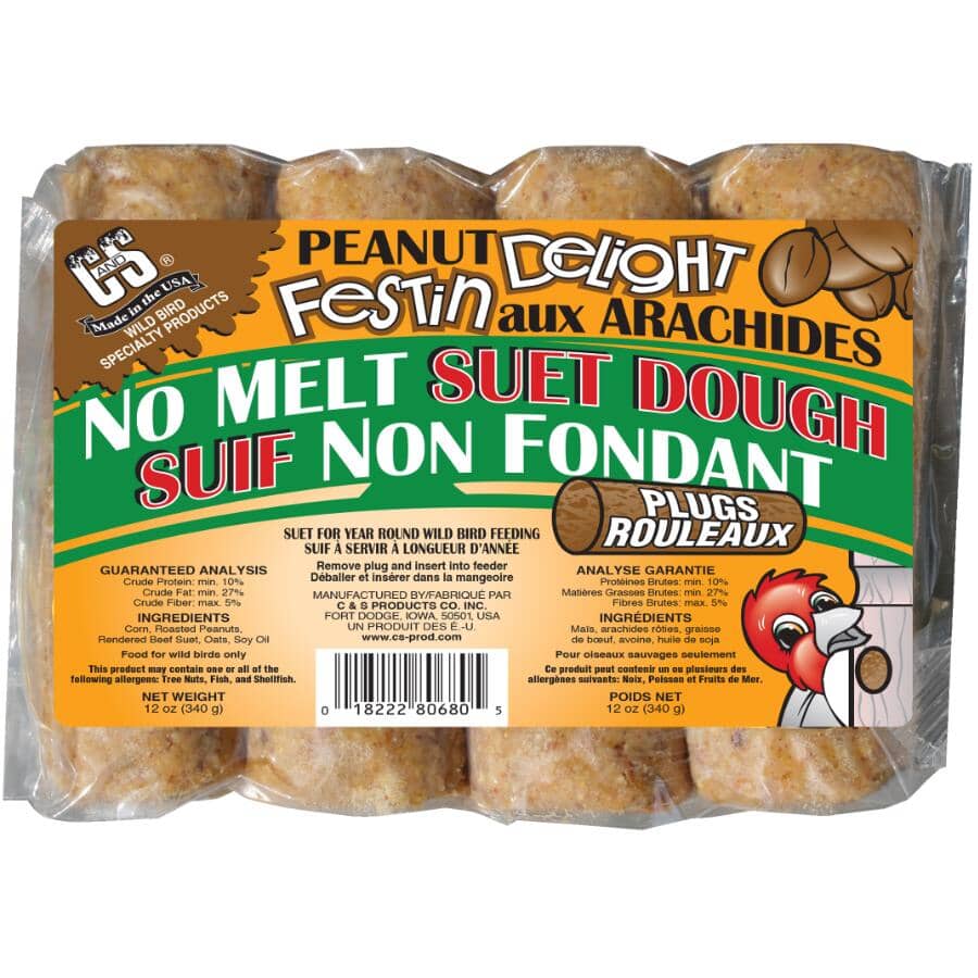 C AND S No Melt Bird Suet Dough Plugs | Home Hardware