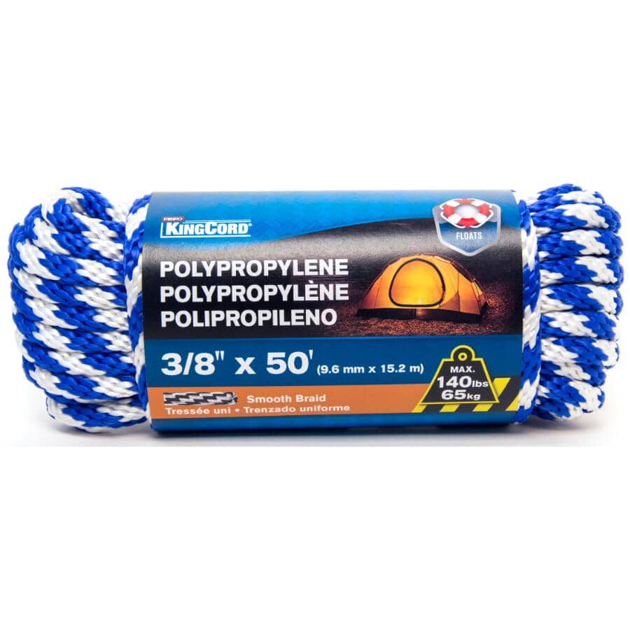KINGCORD 3/8" x 50' Braid Polypropylene Rope | Home Hardware
