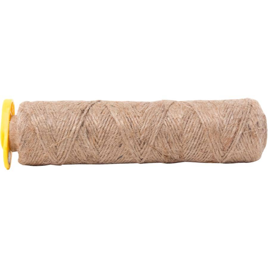 KINGCORD 250' Natural Fine Jute Twine with Cutter | Home Hardware