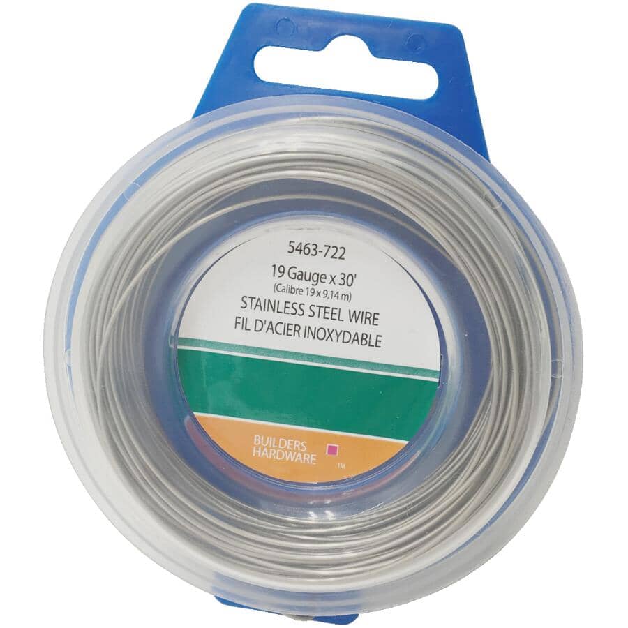 BUILDER'S HARDWARE 30' 19ga Stainless Steel Wire | Home Hardware