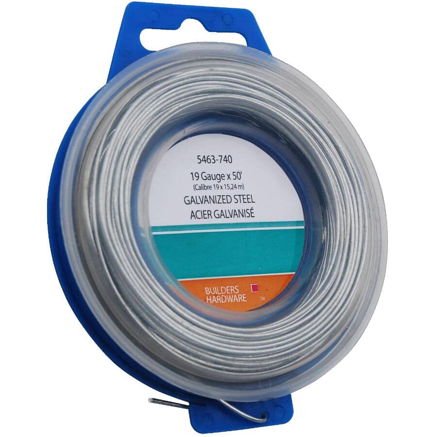 BUILDER'S HARDWARE 50' 19ga Galvanized Wire | Home Hardware