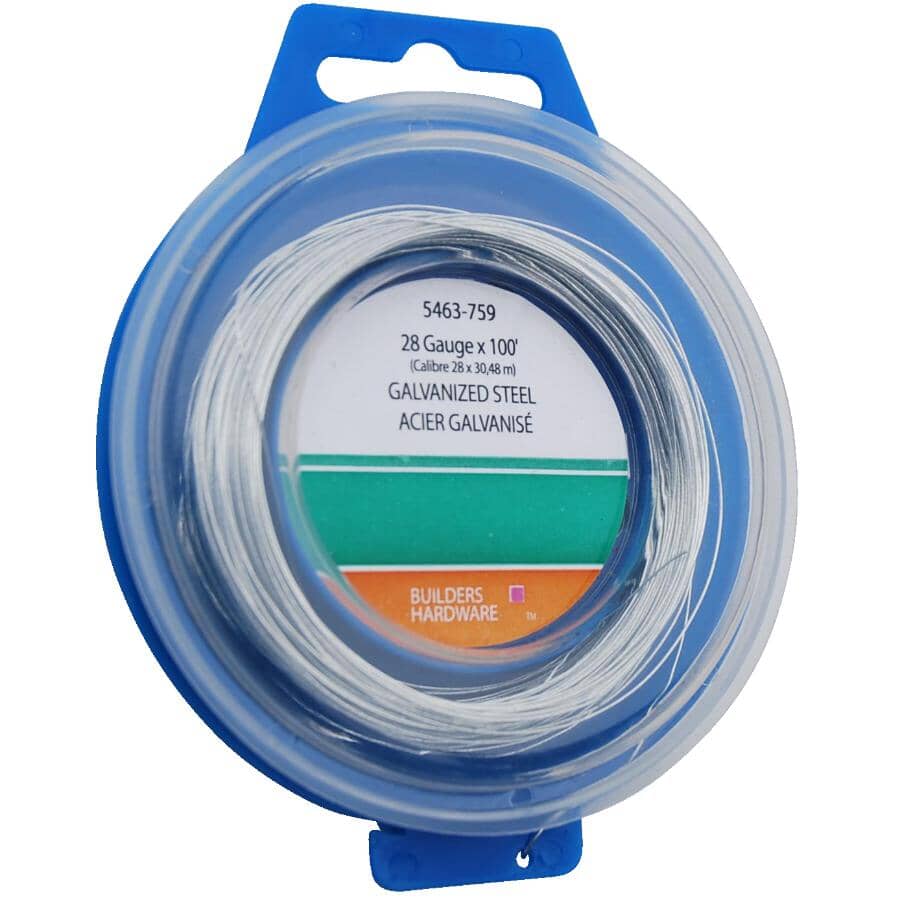 BUILDER'S HARDWARE 100' 28ga Galvanized Wire | Home Hardware
