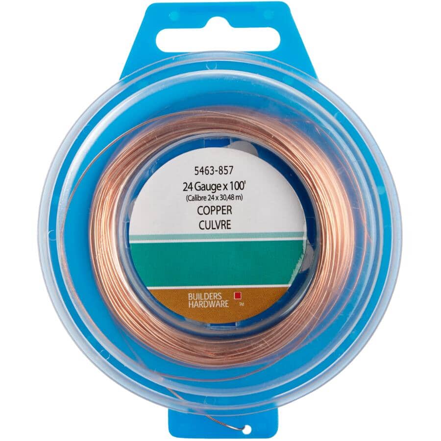 BUILDER'S HARDWARE 100' 24ga Copper Wire | Home Hardware