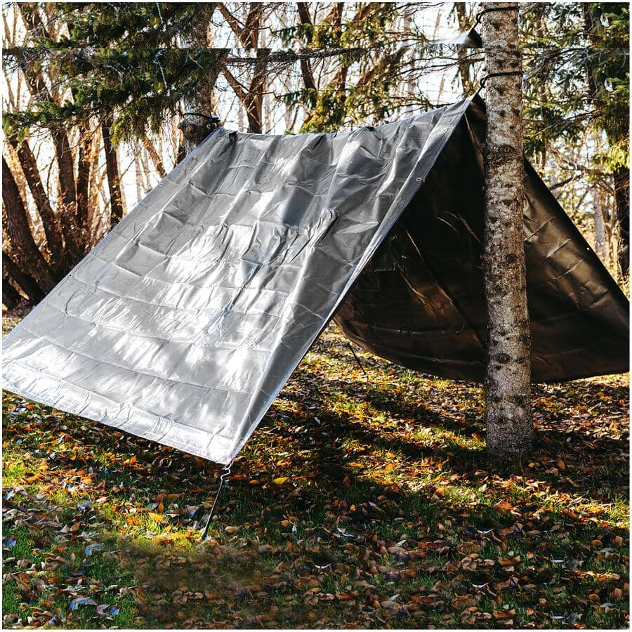 GORILLA 8' x 10' Max Tough Silver Poly Tarp | Home Hardware