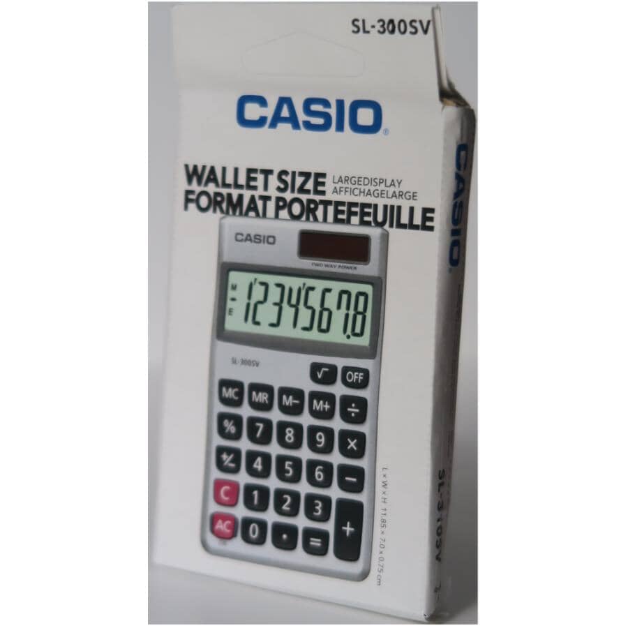 CASIO Basic Handheld Calculator (SL-300SV) | Home Hardware