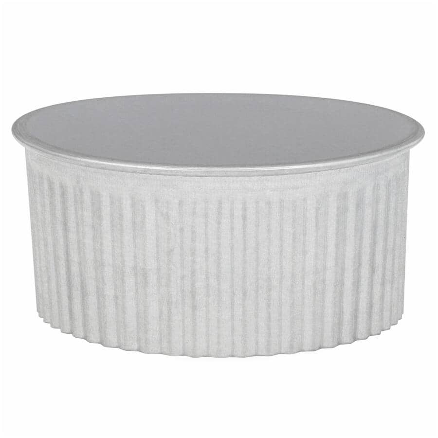 IMPERIAL MANUFACTURING 4" Small Galvanized End Cap | Home Hardware
