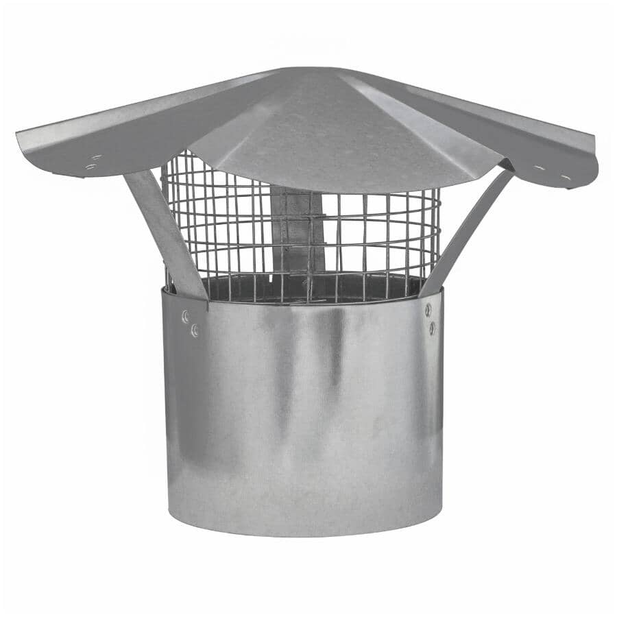 IMPERIAL MANUFACTURING 5" Galvanized Rain Cap, with Arrest | Home Hardware