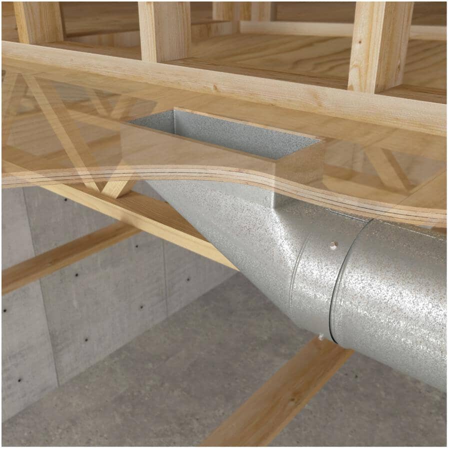 IMPERIAL MANUFACTURING 4" x 10" x 4" End Boot Duct | Home Hardware