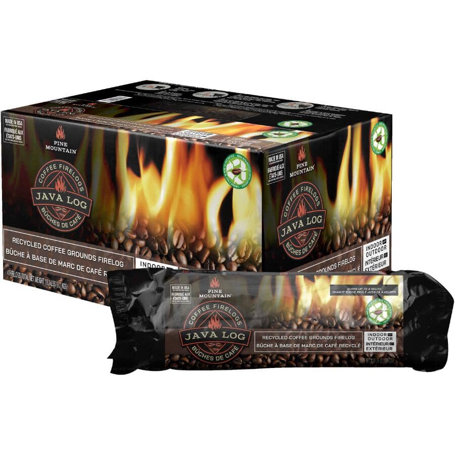 PINE MOUNTAIN 4 Hour Fireplace Java Logs | Home Hardware