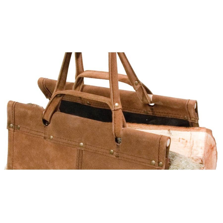 PANACEA Leather Log Carrier | Home Hardware