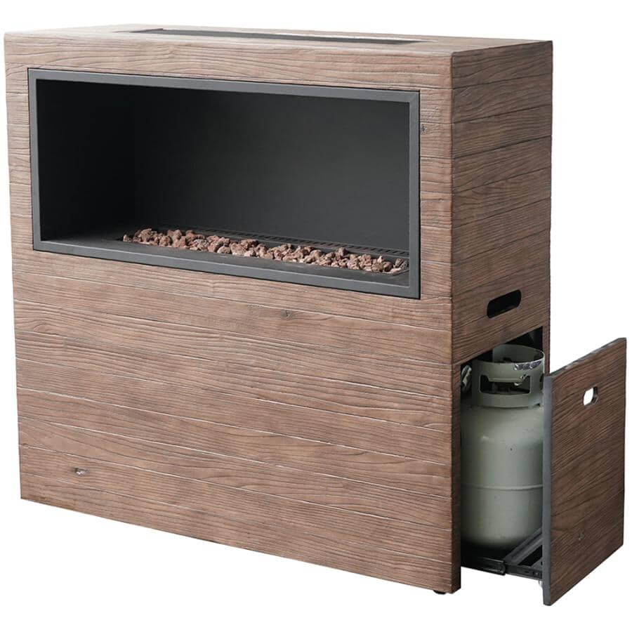 BOND Outdoor Rectangle Propane Fireplace | Home Hardware
