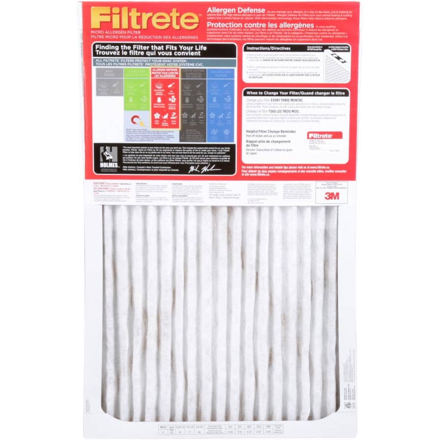 FILTRETE Allergen Defense Micro Allergen Furnace Filter | Home Hardware