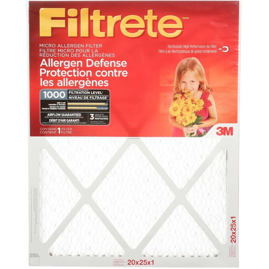 FILTRETE Allergen Defense Micro Allergen Furnace Filter | Home Hardware