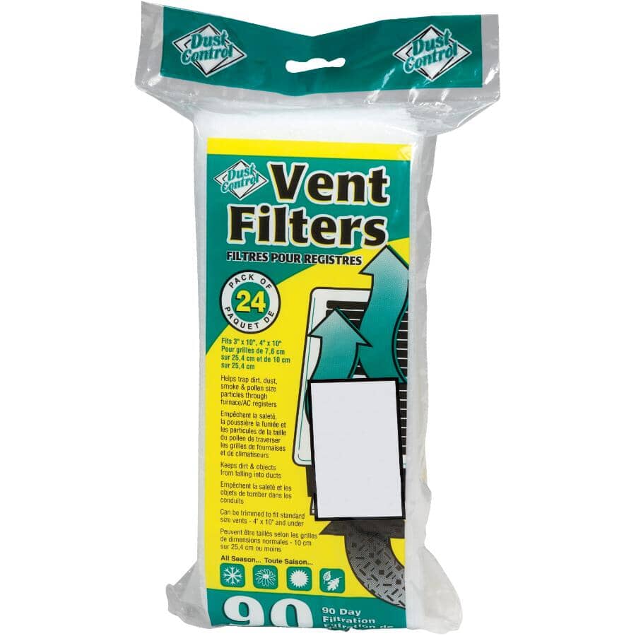 DUST CONTROL 24 Pack Vent Filters | Home Hardware