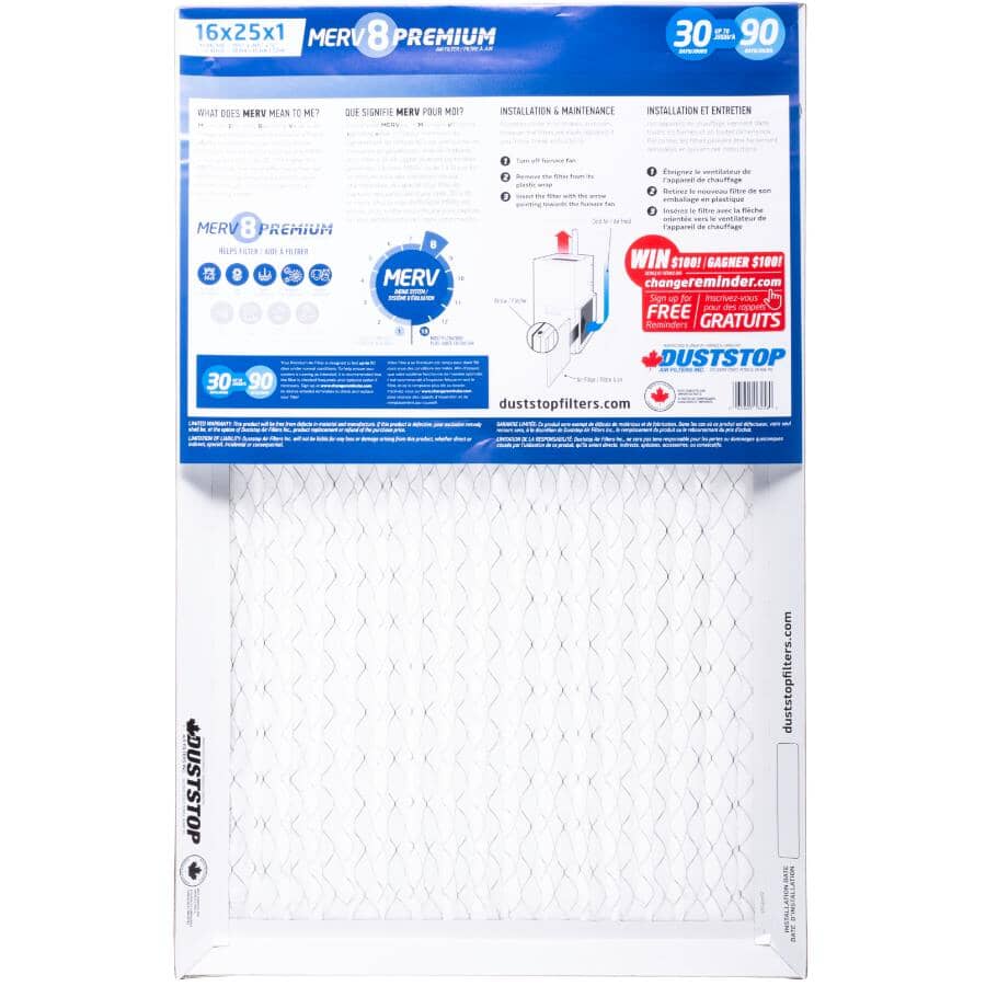 DUSTSTOP Pleated Furnace Air Filters | Home Hardware