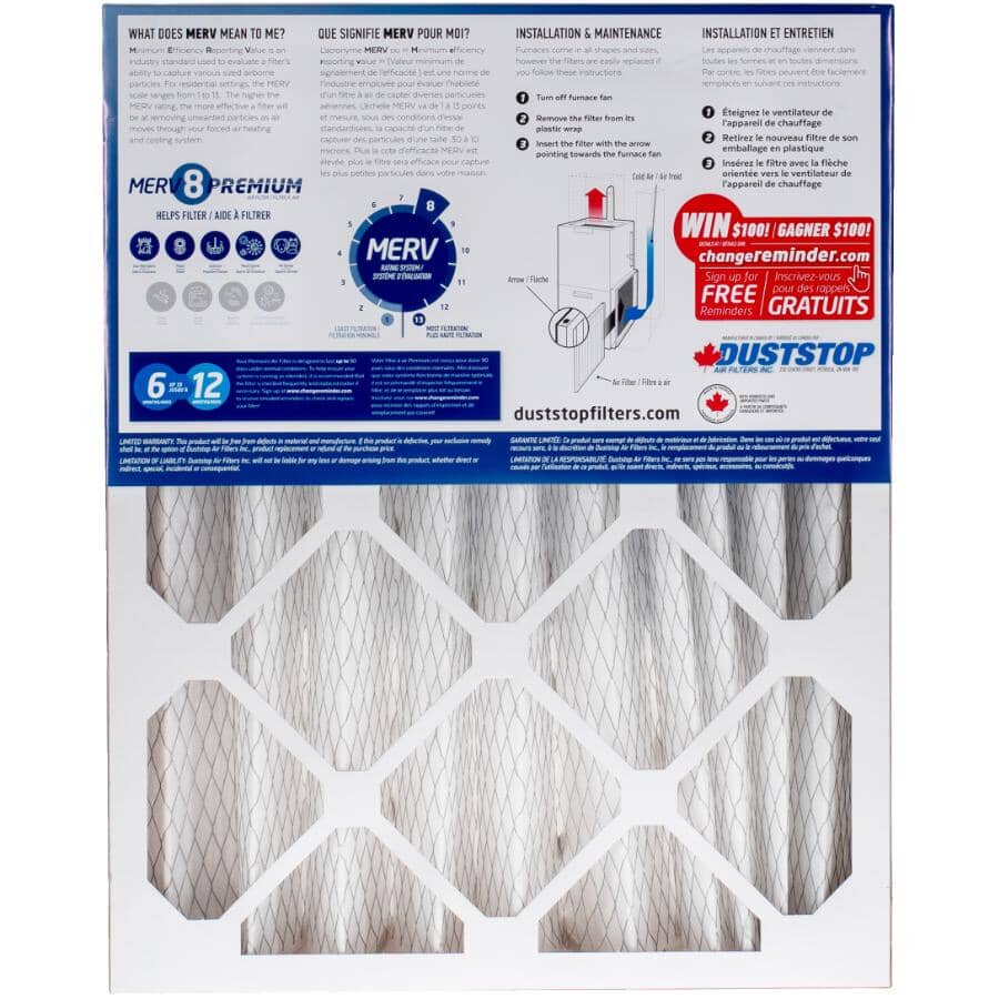 DUSTSTOP Pleated Furnace Filter | Home Hardware