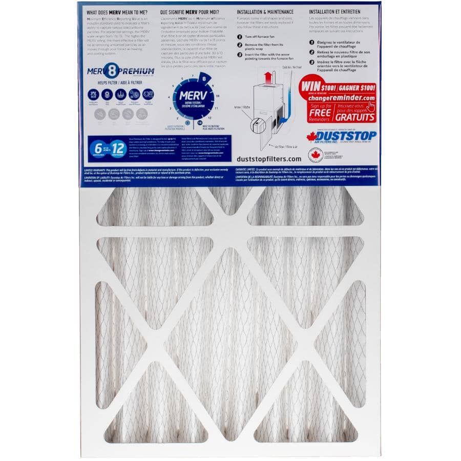 DUSTSTOP Pleated Furnace Filter | Home Hardware