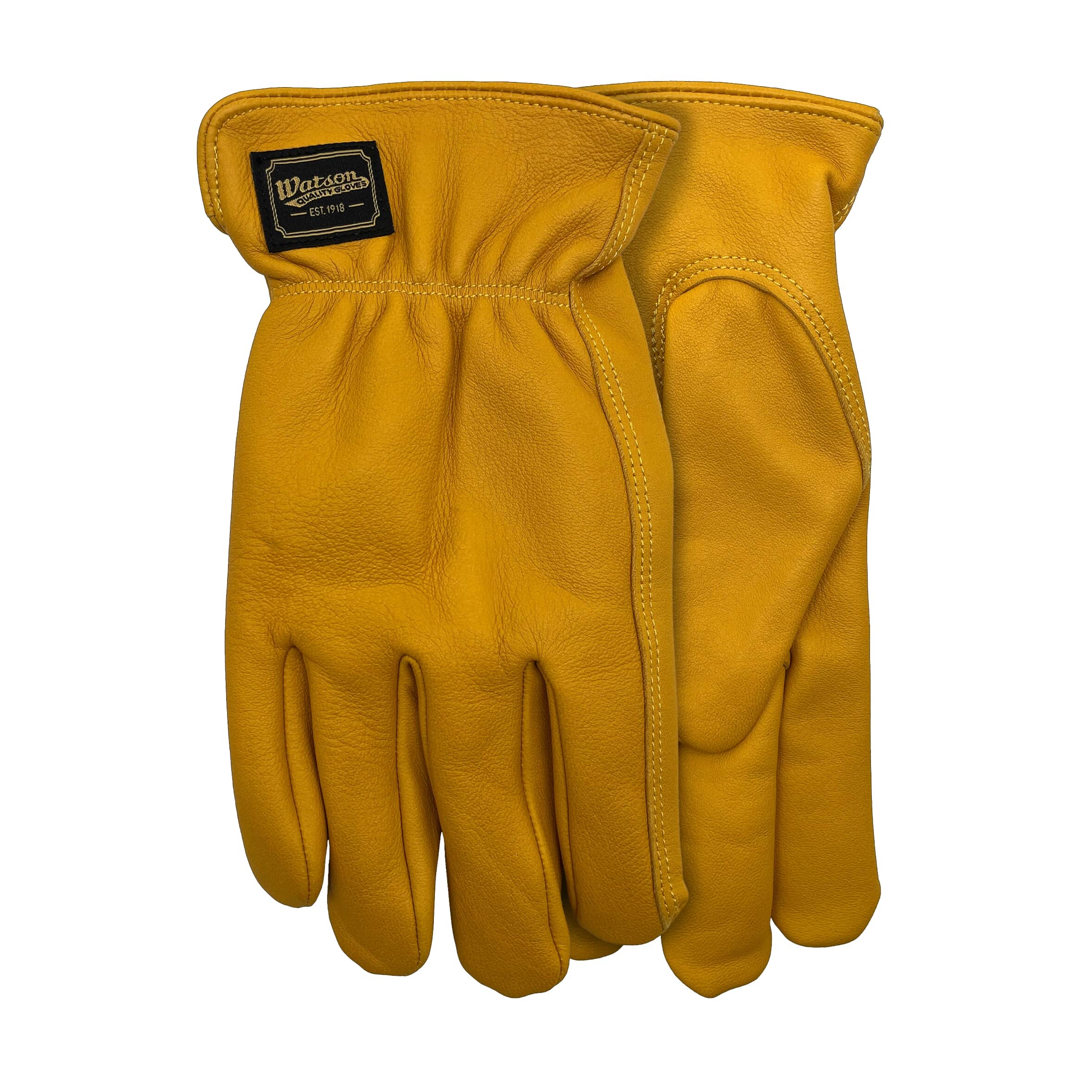 WATSON GLOVES Full Grain Deerskin Leather TR2 Fleece Lined Driving ...