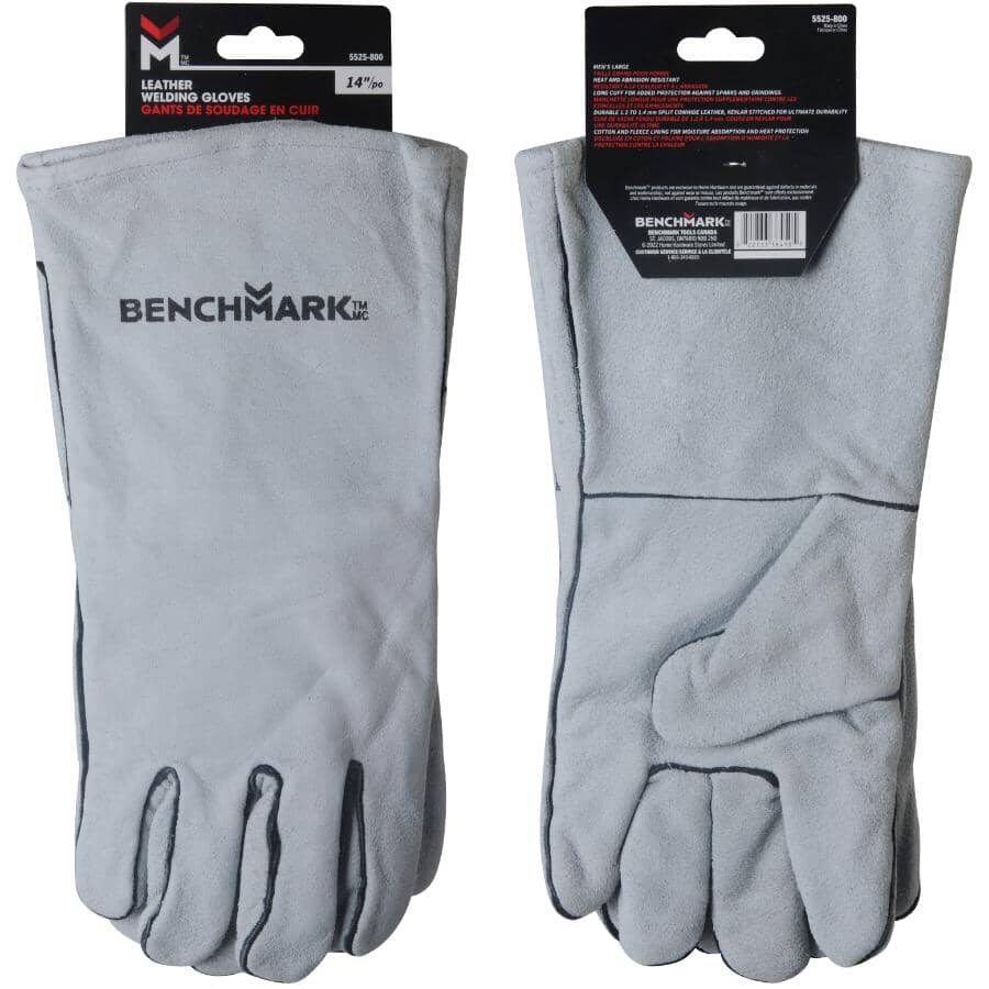 BENCHMARK Men's Split Leather Lined Welder Gloves | Home Hardware