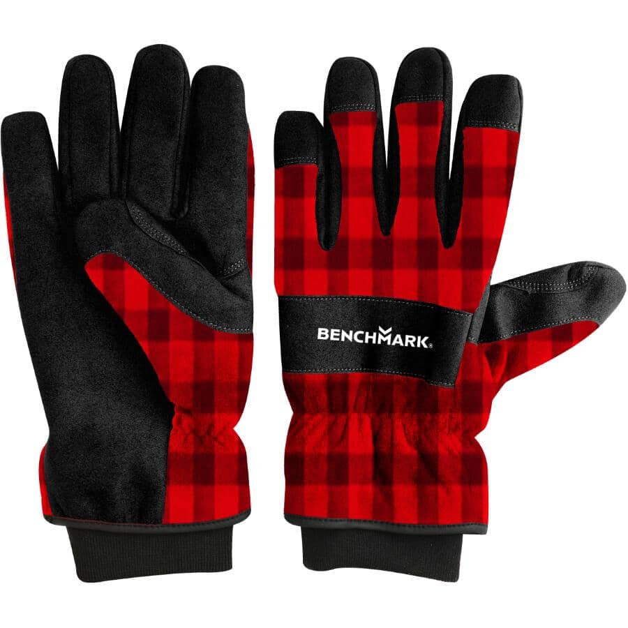 BENCHMARK Men's Plaid Lined Work Gloves | Home Hardware