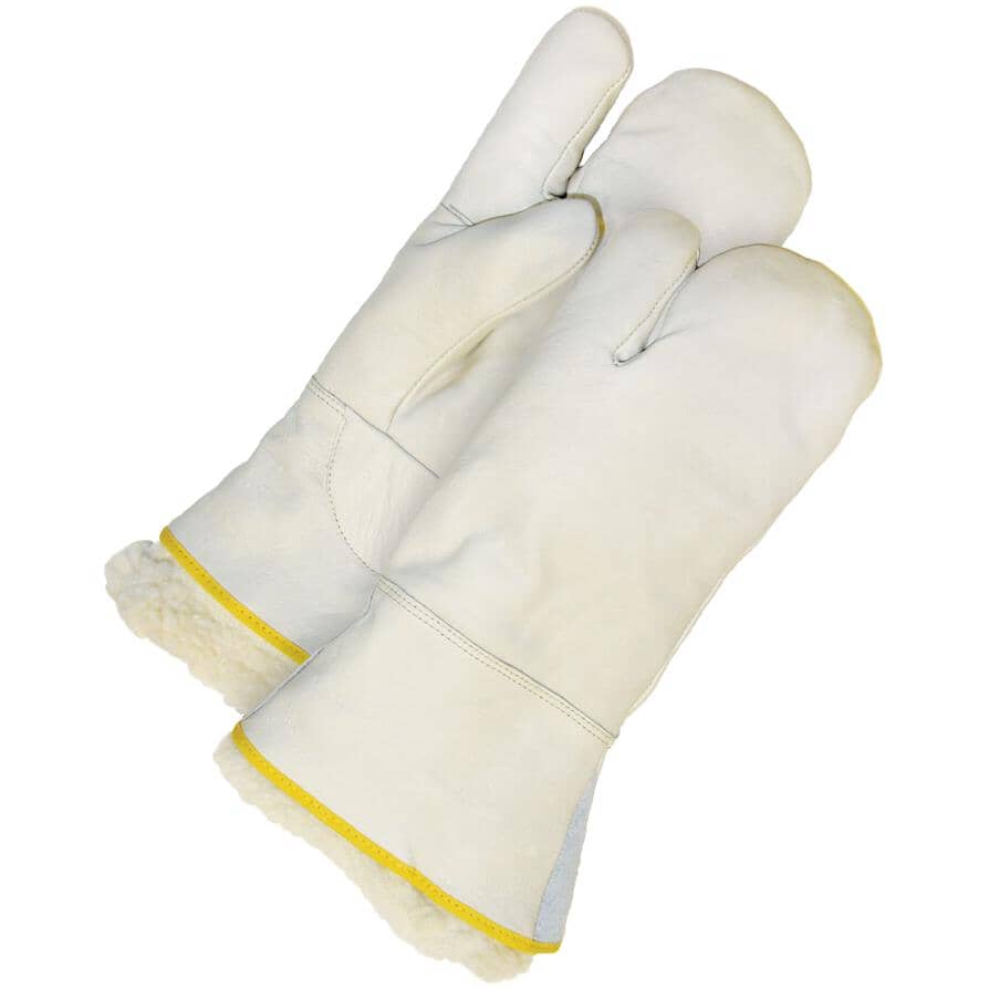 BOB DALE Men's One Finger Grain Cowhide Leather Winter Mitts | Home ...