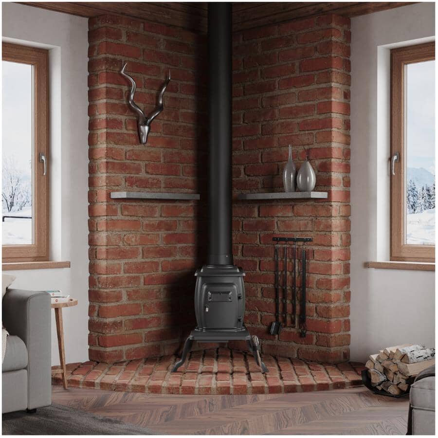 US STOVE COMPANY Cast Iron Log Wood Stove | Home Hardware