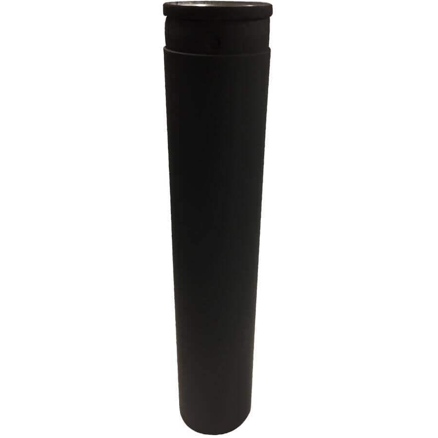 SELKIRK 4" x 24" Pellet Pipe - Black | Home Hardware