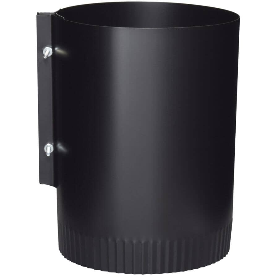 IMPERIAL MANUFACTURING 6" Diameter 24 Gauge Black Adjustable Chimney ...