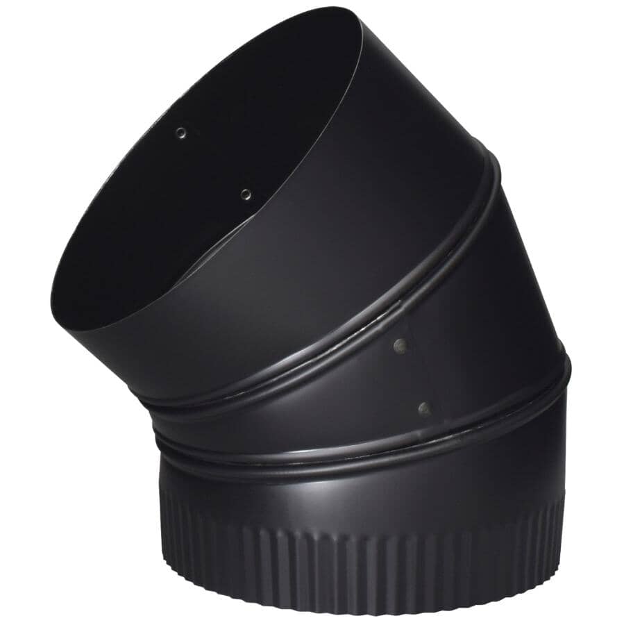 IMPERIAL MANUFACTURING 6" Diameter 45 Degree 24 Gauge Black Adjustable ...
