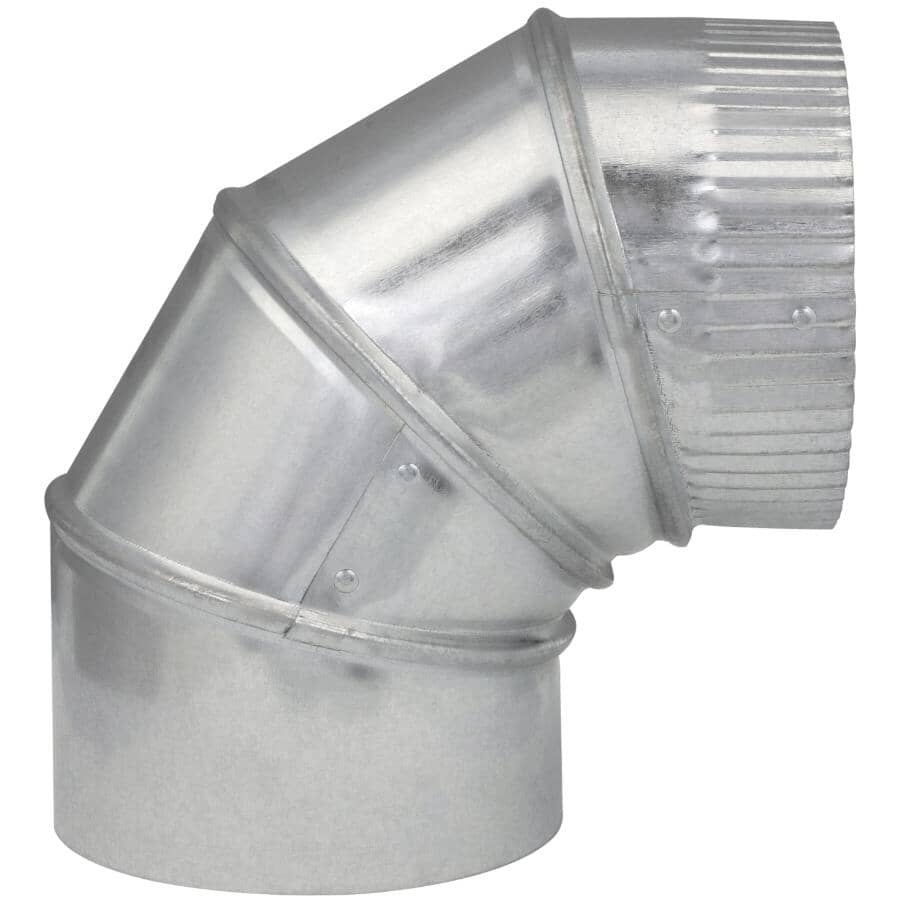IMPERIAL MANUFACTURING 5" 30 Gauge 90 Degree Galvanized Adjustable ...